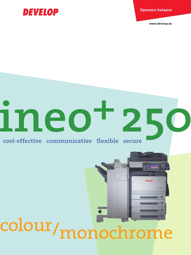 Brochure Ineo 250 Eng A4 | PDF | Printer (Computing) | Image Scanner