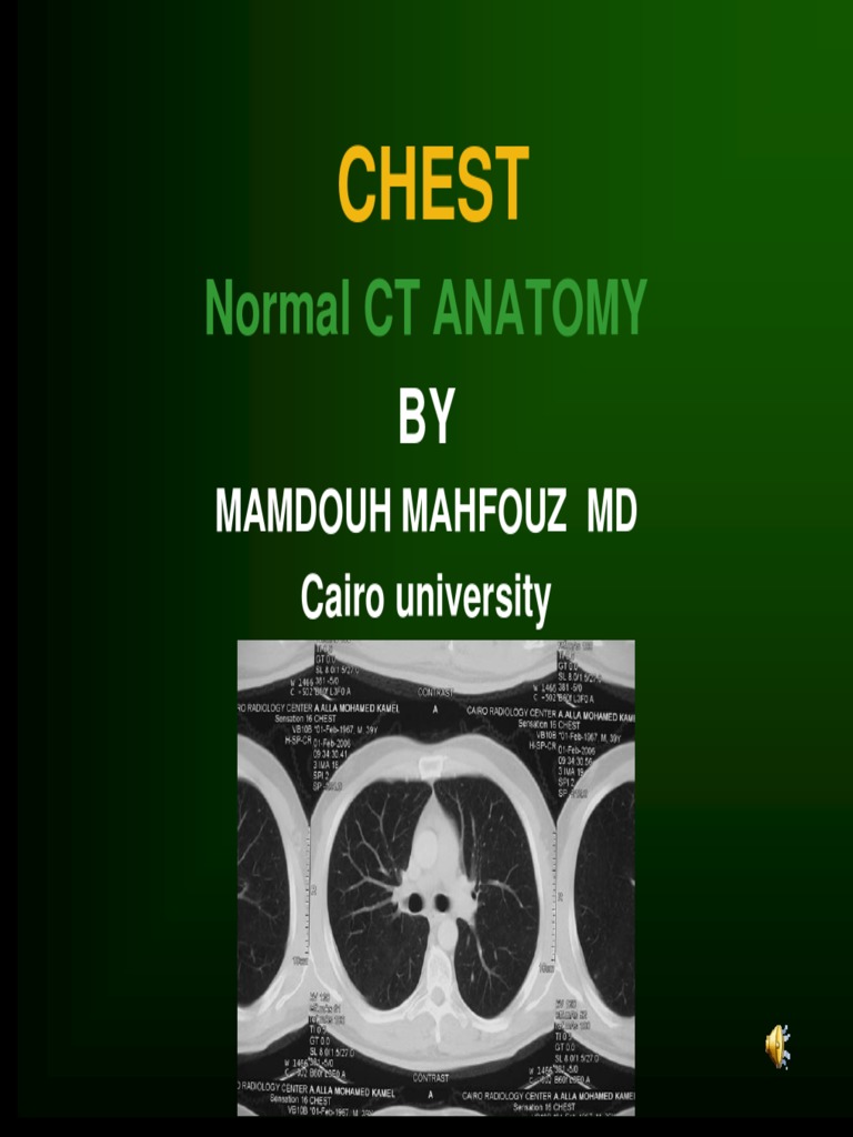 Normal CT Chest | PDF | Ct Scan | Diseases And Disorders