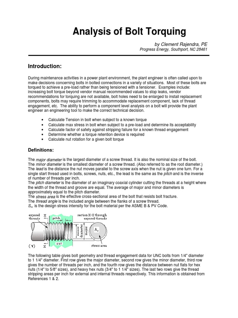 Bolt Calculate | Screw | Nut (Hardware)