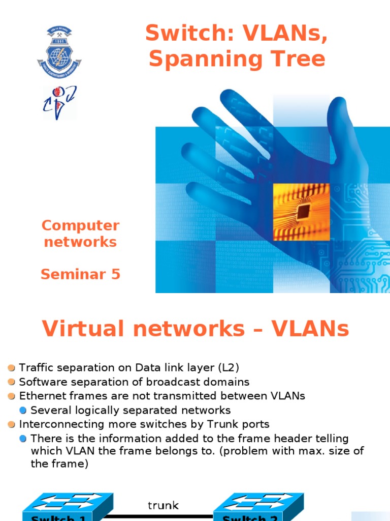 Switch: Vlans, Spanning Tree: Computer Networks Seminar 5 | Download Free PDF | Network Switch ...