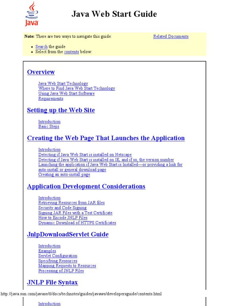 Java Web Start Guide | PDF | Internet Explorer | Java (Programming ...