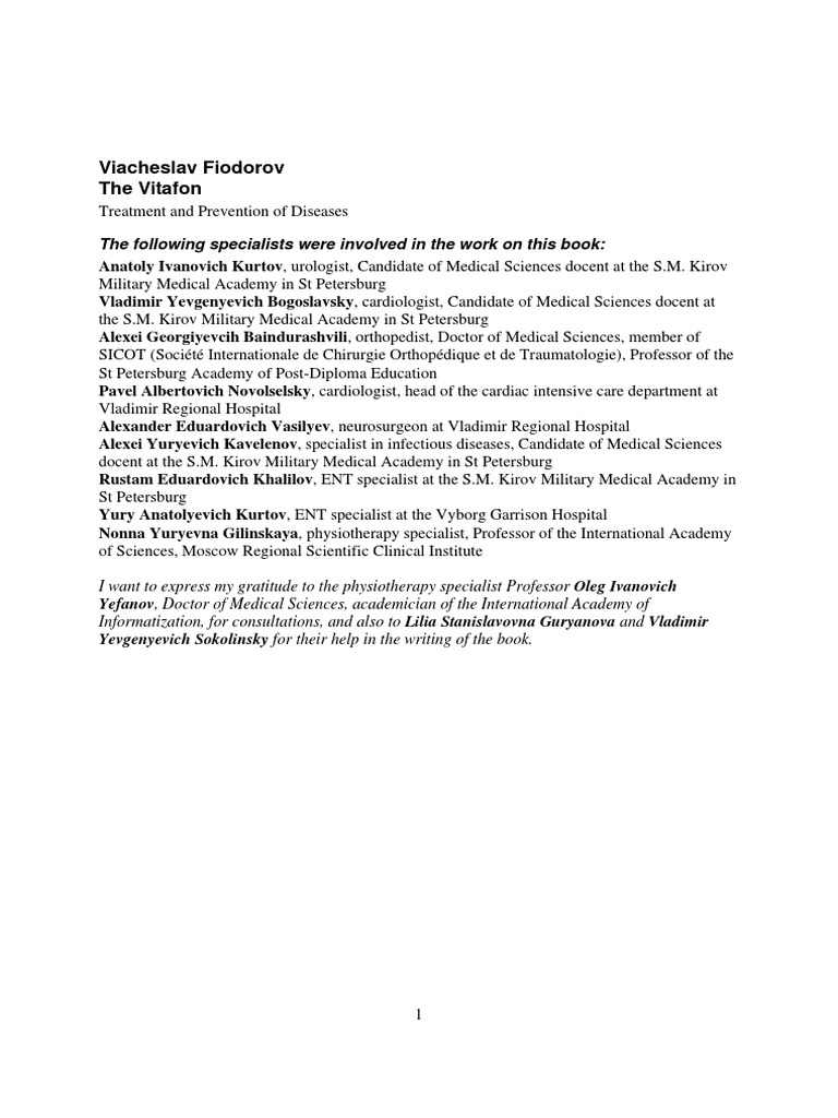 VitaFon Book | PDF | Circulatory System | Physical Exercise