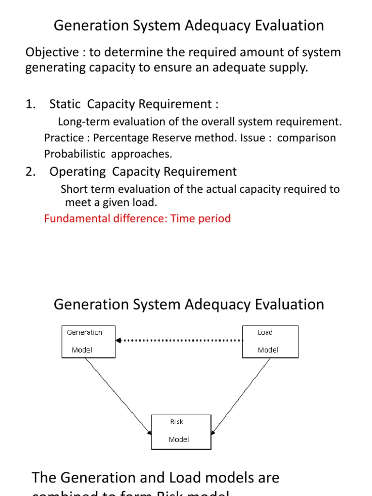 Generation System Adequacy Evaluation | PDF | Forecasting | Probability ...