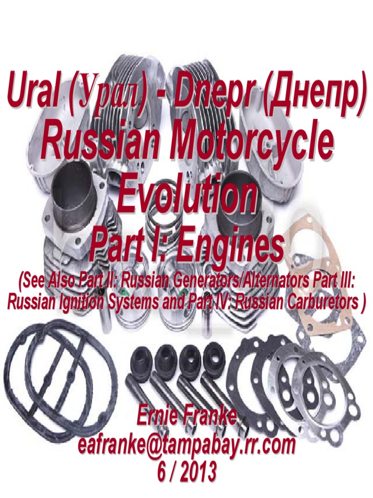 Russian Moto Evol Part I Engine Types | PDF | Piston | Cylinder (Engine)