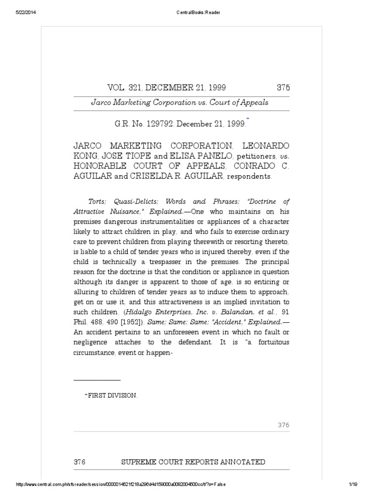 29 Jarco MKTG V Court of Appeals | PDF | Reasonable Person | Negligence