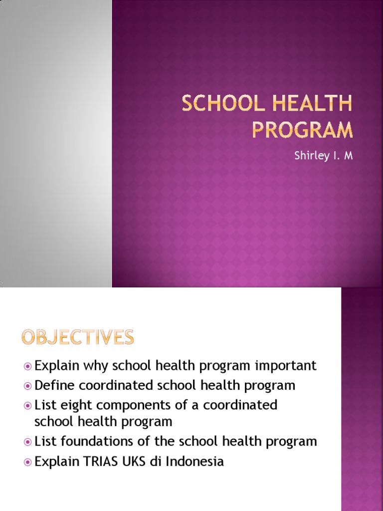 School Health Program | PDF | Nursing | School Counselor