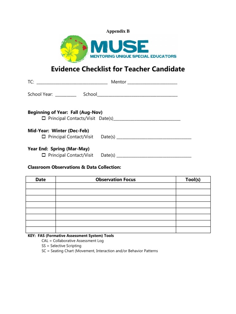 Evidence Checklist | PDF