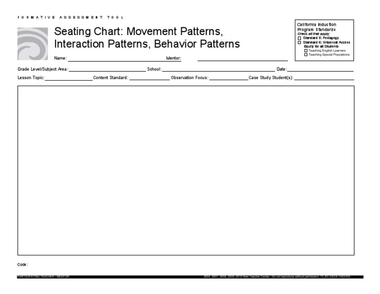 CSTP Seating Chart Assessment Tool | PDF | Career & Growth | Language ...