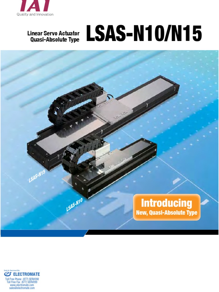 IAI LSAS N10 N15 Specsheet | PDF | Acceleration | Power Supply