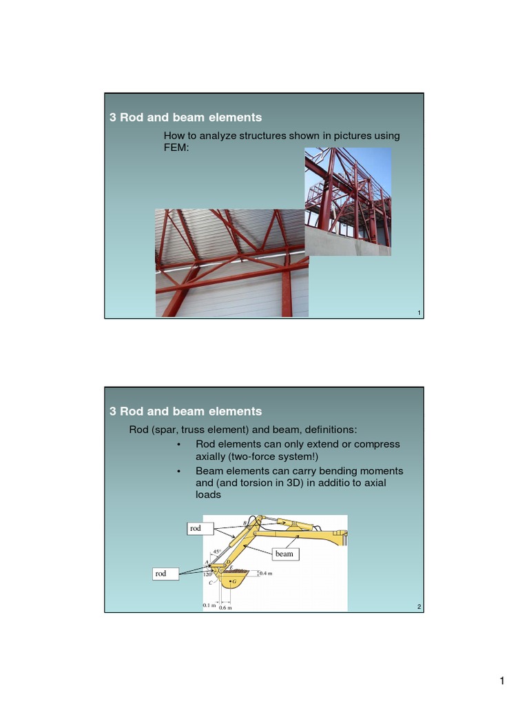 Rods and Beams | PDF | Stiffness | Beam (Structure)