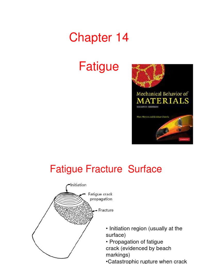 Fatigue Presentation-Mae160 Chap14 | PDF | Fatigue (Material) | Fracture