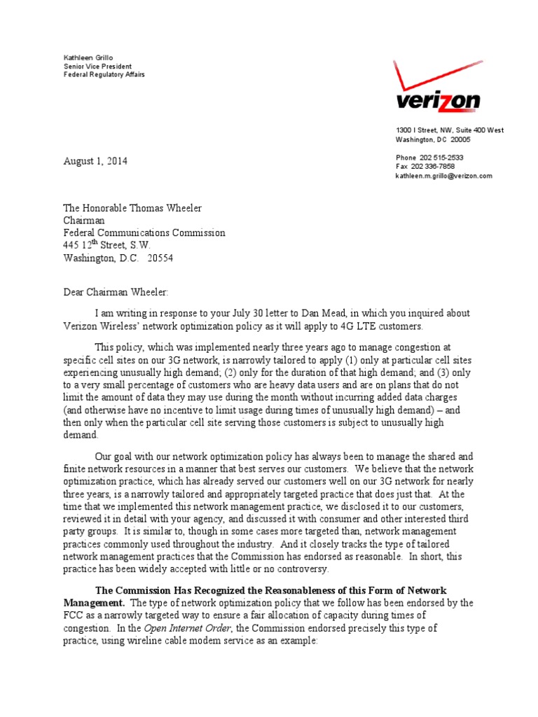 08 01 14 Verizon Response-20140804-153609979 | Download Free PDF | Net ...