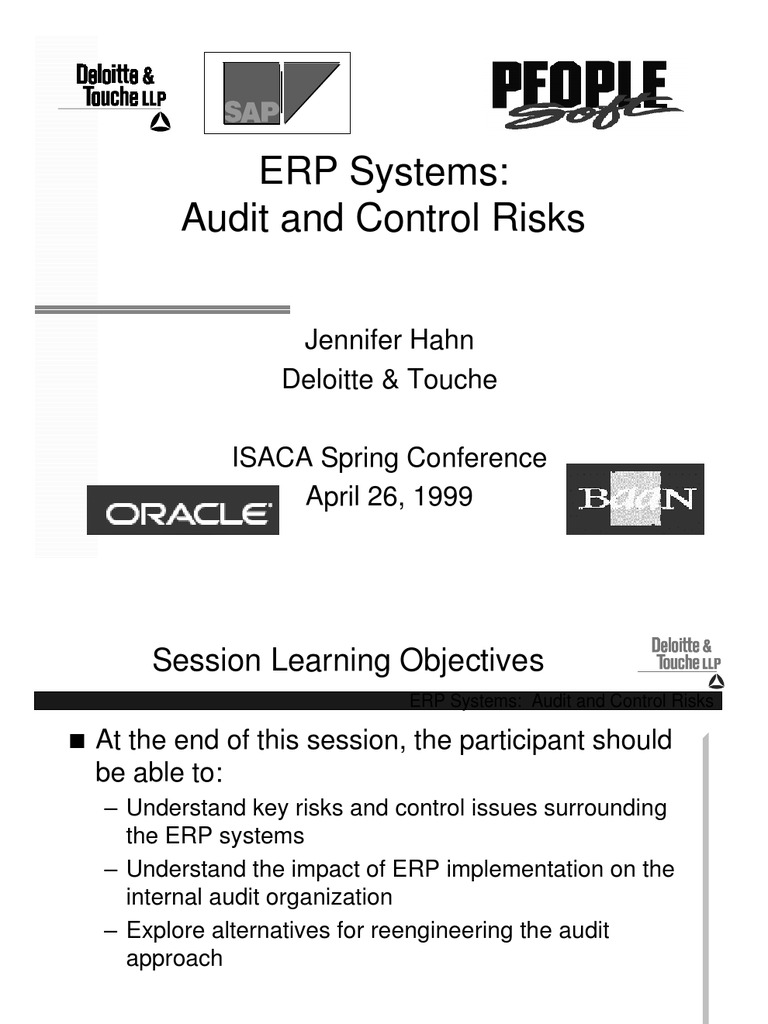 ERP_audit_risks | Enterprise Resource Planning | Audit