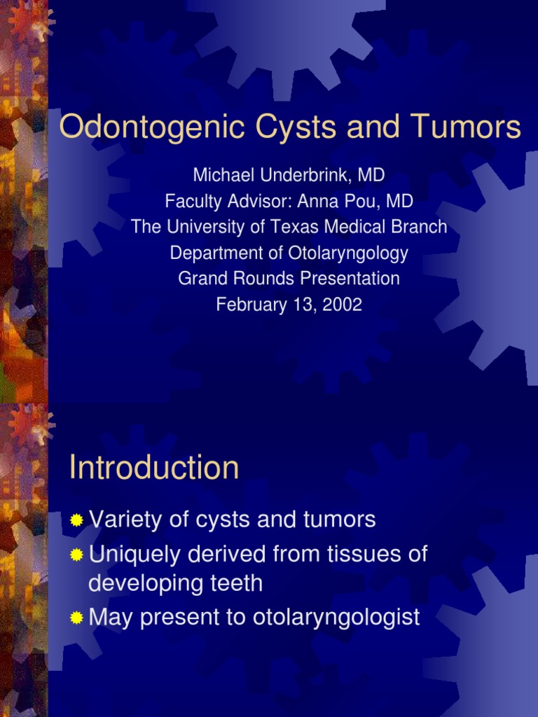 A Comprehensive Review of Odontogenic Cysts and Tumors: Classification ...