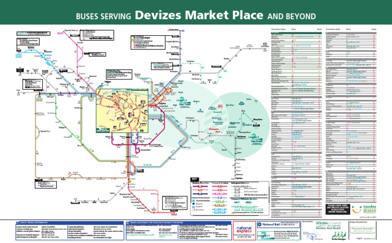 Devizes Bus Spider Map | PDF