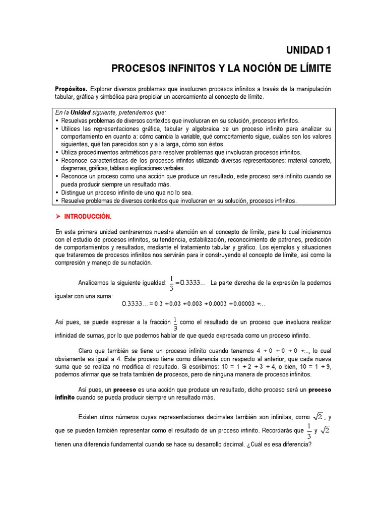 Procesos Infinitos | PDF | infinito | Series (Matemáticas)
