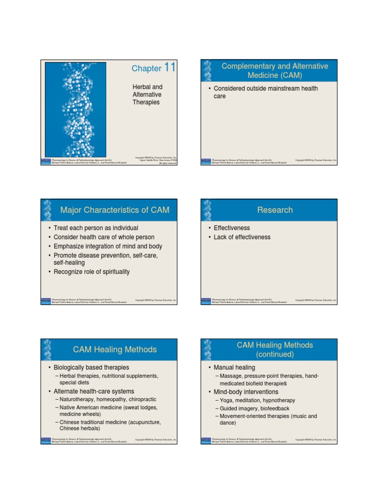 Major Characteristics of CAM Research: Complementary and Alternative ...