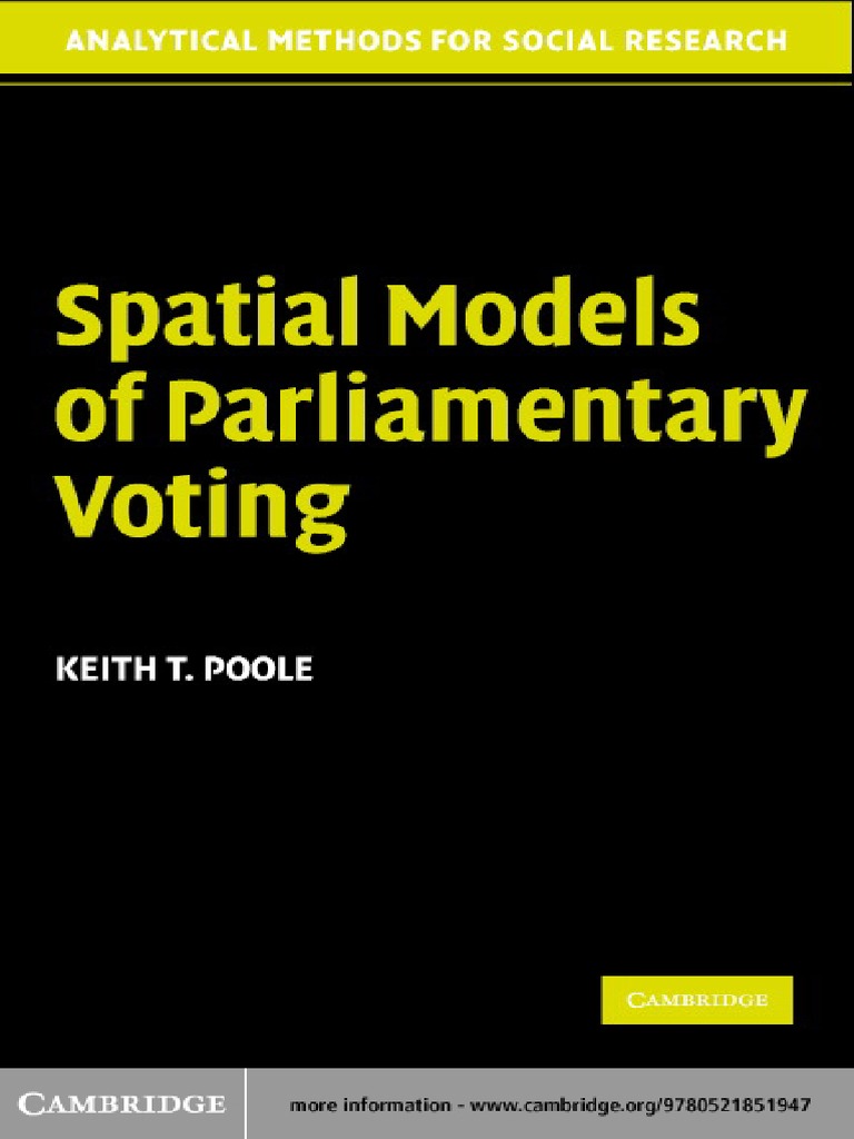 Spatial Models of Parliamentary Voting | PDF | Teaching Mathematics