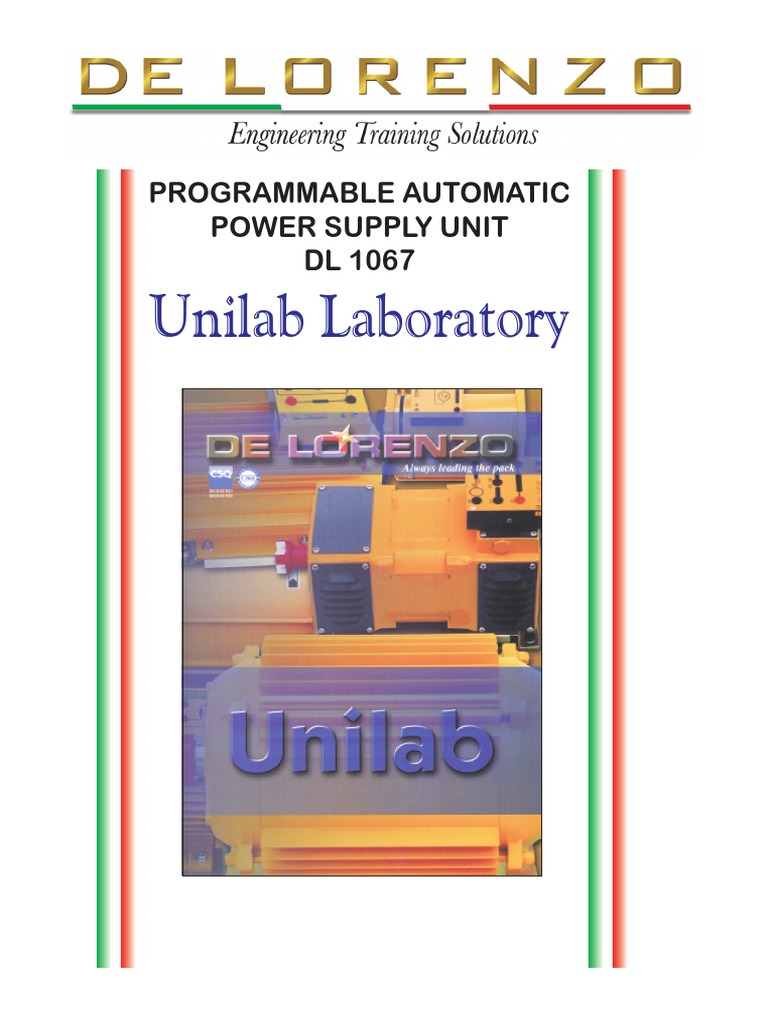 Unilab Laboratory: Programmable Automatic Power Supply Unit DL 1067 ...