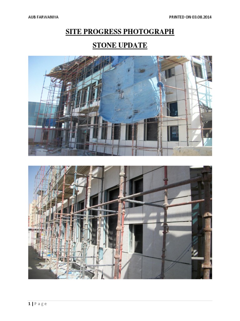 Site Progress Photograph | PDF