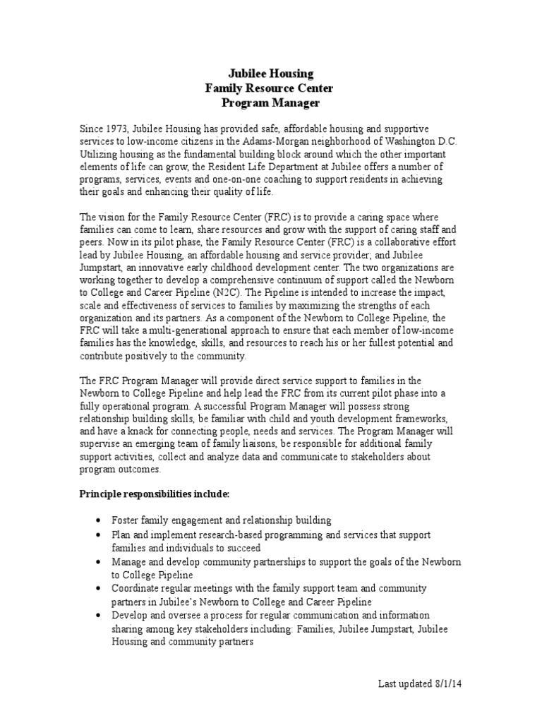 FRC Program Manager | PDF | Psychological Concepts | Cognition