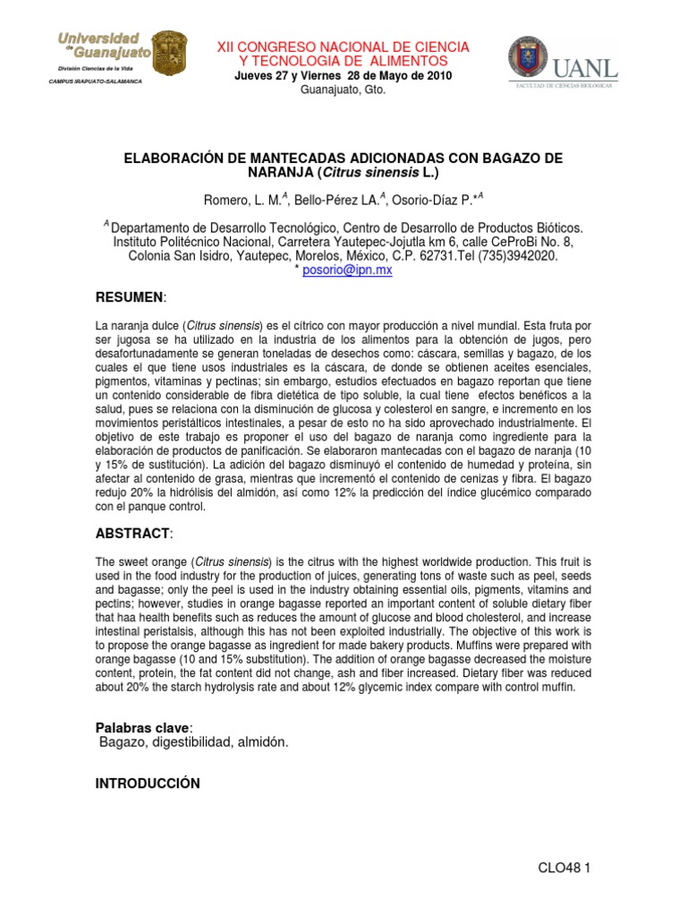 Mantecadas Con Gabazo de Naranja | PDF | Salud y bienestar | Ciencia y ...