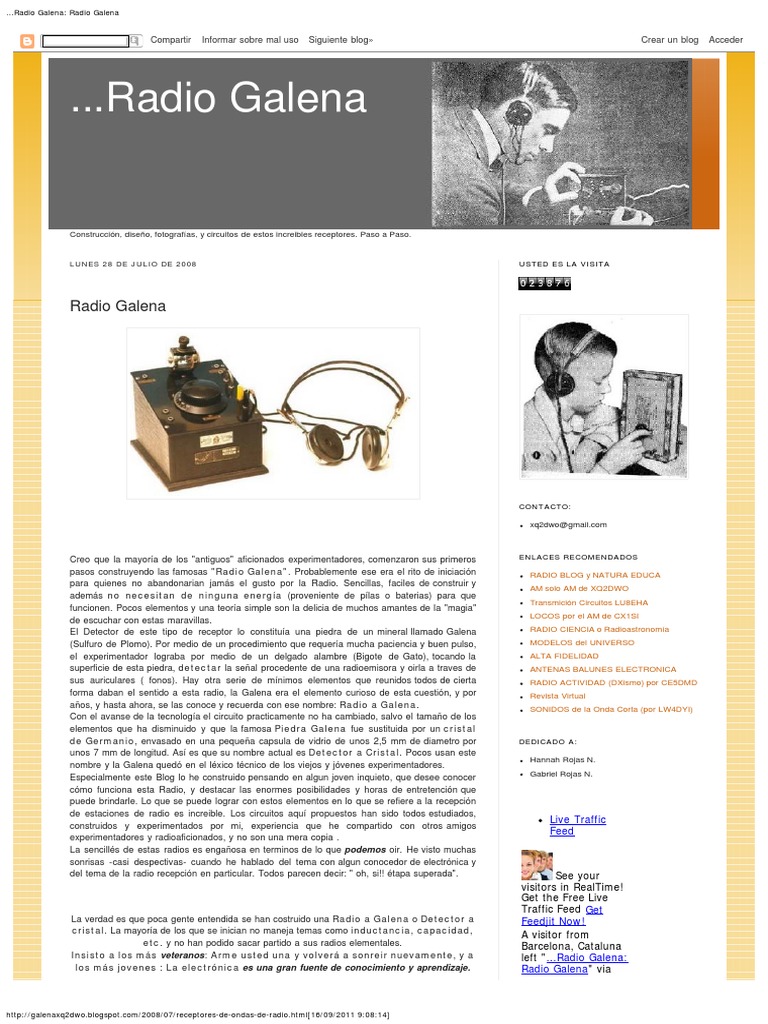 Radio Galena Radio Galena Pdf Antena Radio Ingeniería En
