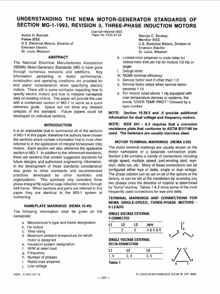 Understanding Nema MG1 | Insulator (Electricity) | Power Inverter