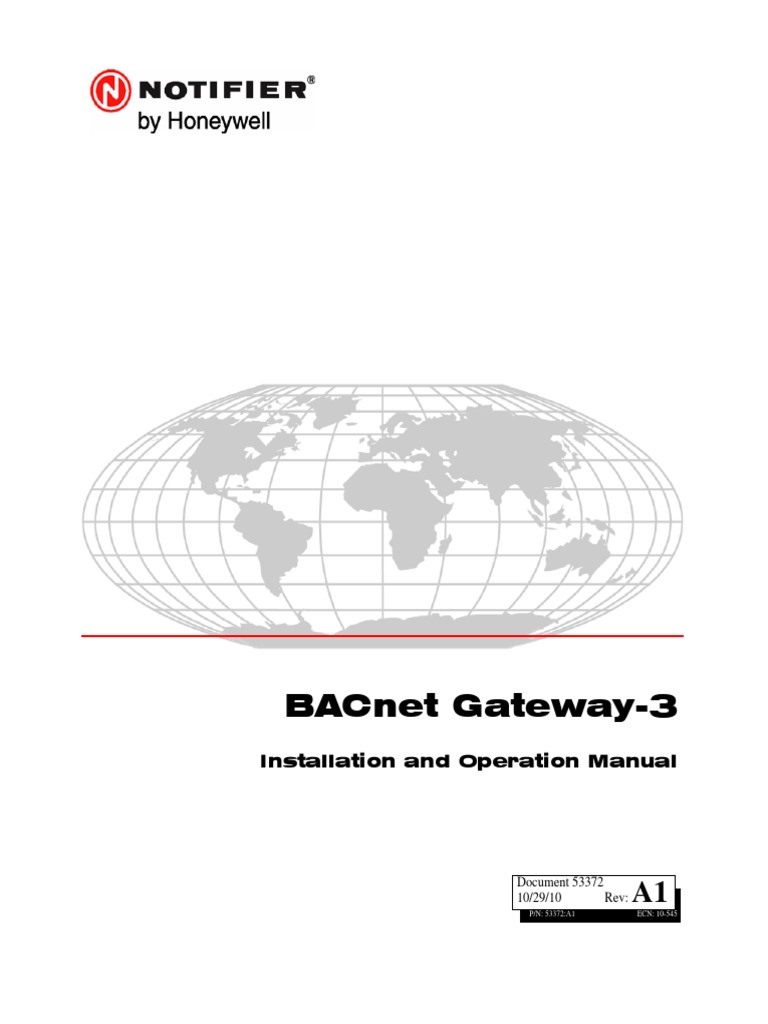 Bacnet Gateway-3: Installation and Operation Manual | PDF | Computer Network | Gateway ...