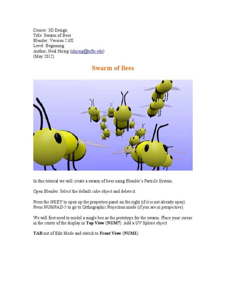 Swarm of Bees | Rendering (Computer Graphics) | Blender (Software)
