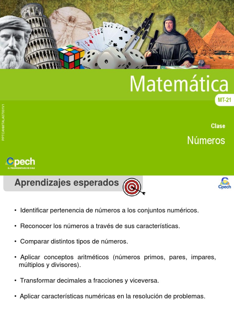 Clase 1 Números | PDF | Fracción (Matemáticas) | Número racional