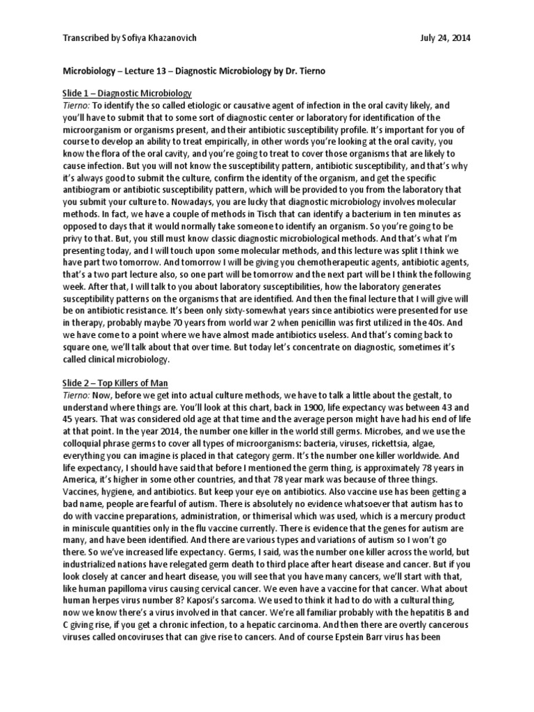 13: Clinical and DX Micro | PDF | Medical Microbiology | Microorganism