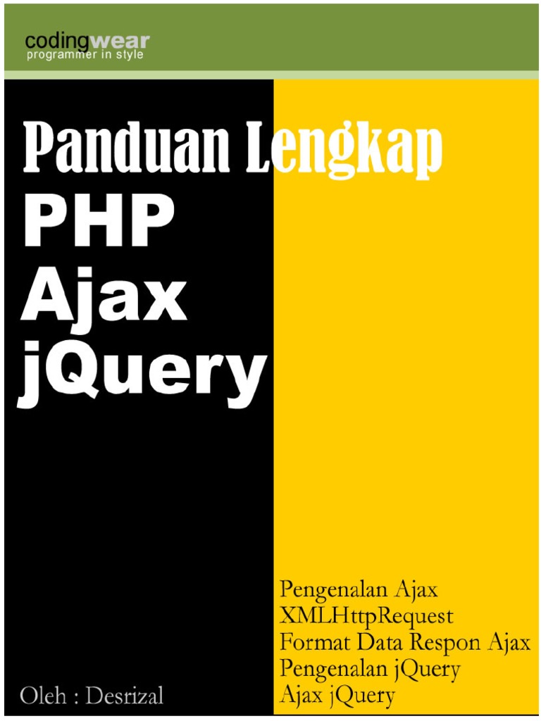 Panduan Lengkap PHP Ajax JQuery | PDF