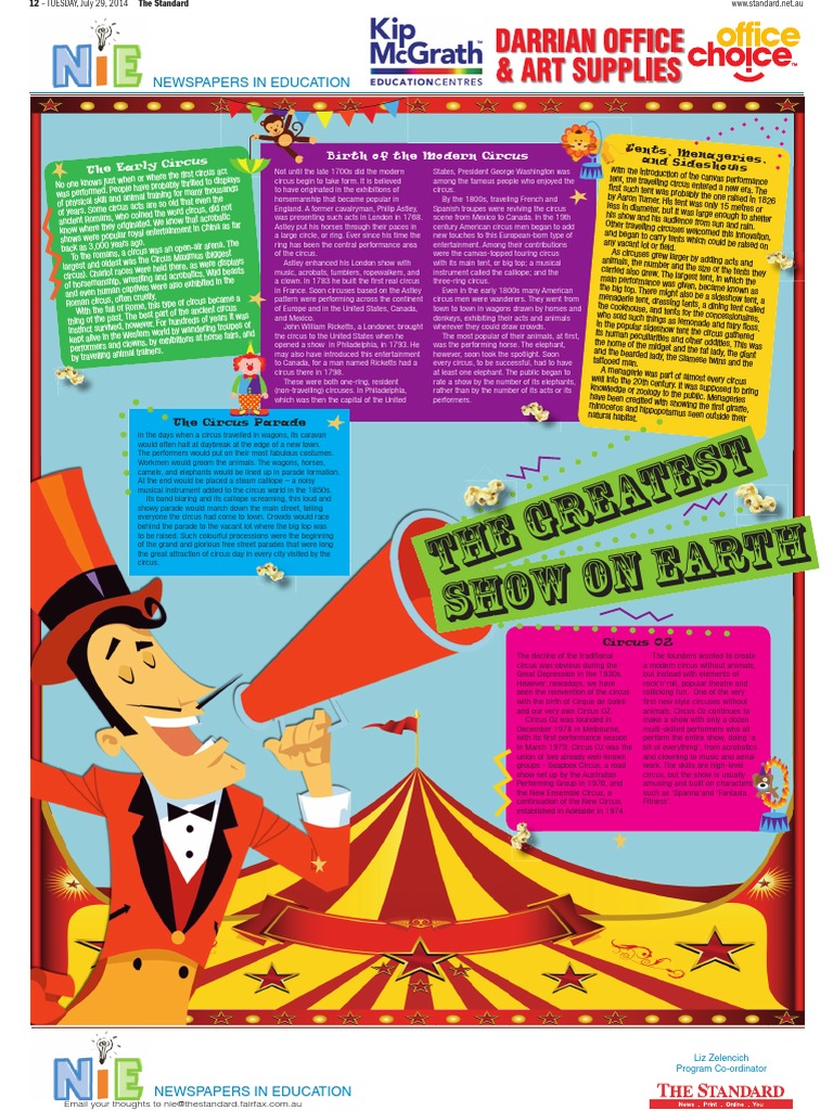 The Greatest Show On Earth | PDF | Circus | Entertainment Venues