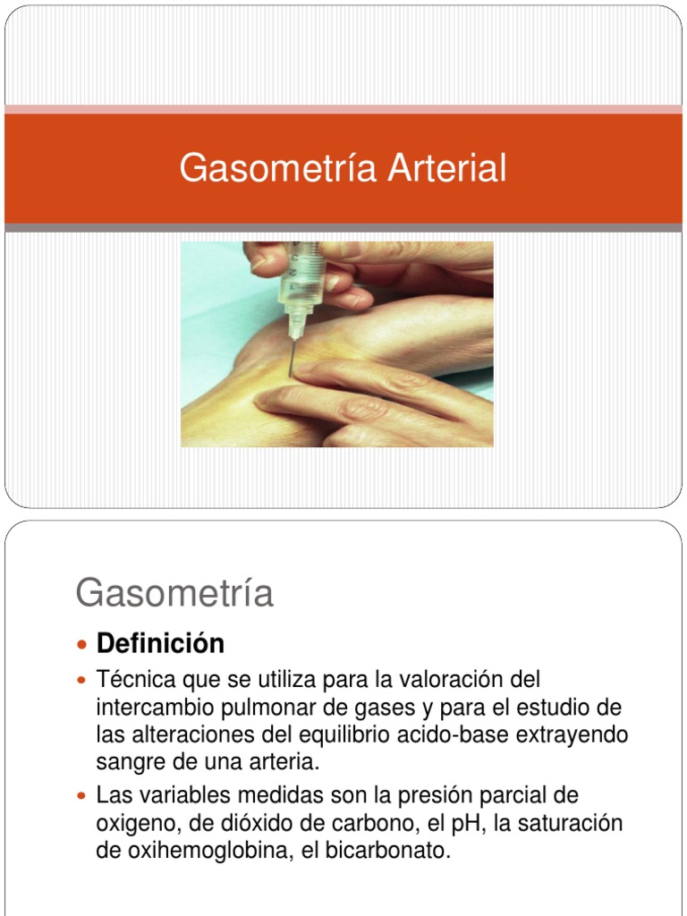 Gasometría Arterial