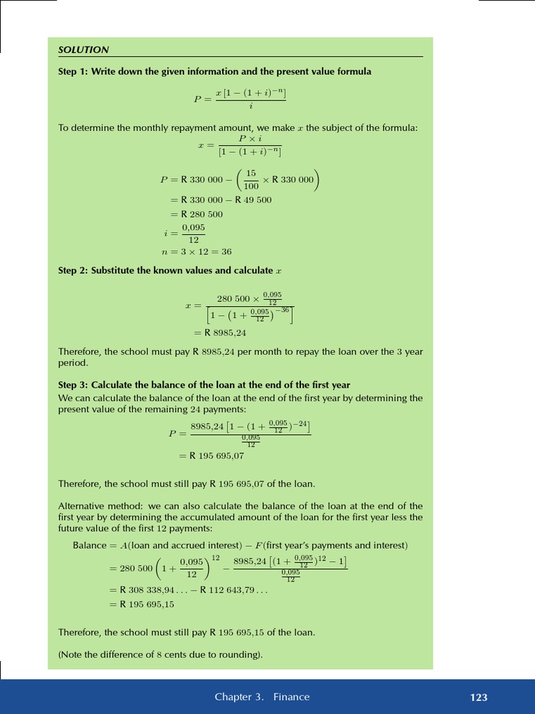 Mathematics GR 12 | PDF | Finance & Money Management | Teaching Methods ...