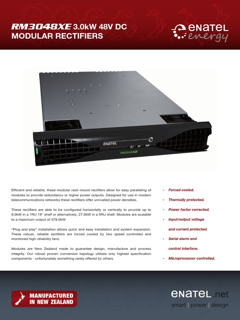 RM3048XE 3.0kW 48V DC Modular Rectifiers v1.0 | PDF | Alternating ...