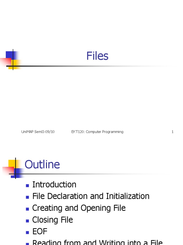 Ekt120 Lecture11 File | PDF | Computer File | Computer Data