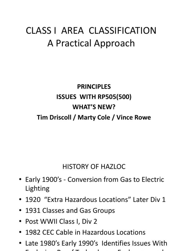 Area Classification Explained | PDF | Combustion | International ...
