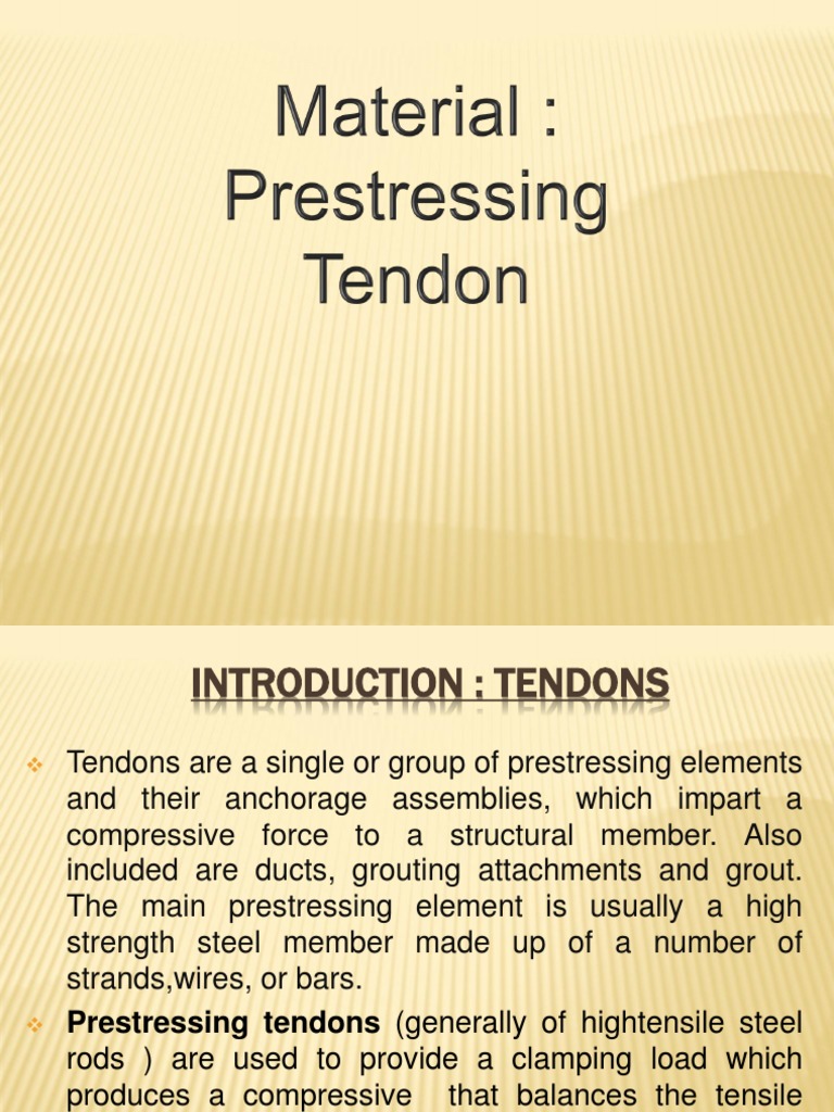 Tendon Slide | Prestressed Concrete | Structural Engineering