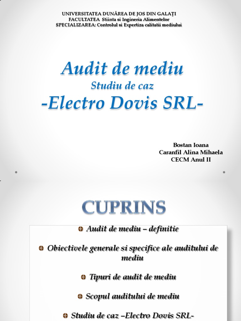 Audit de Mediu