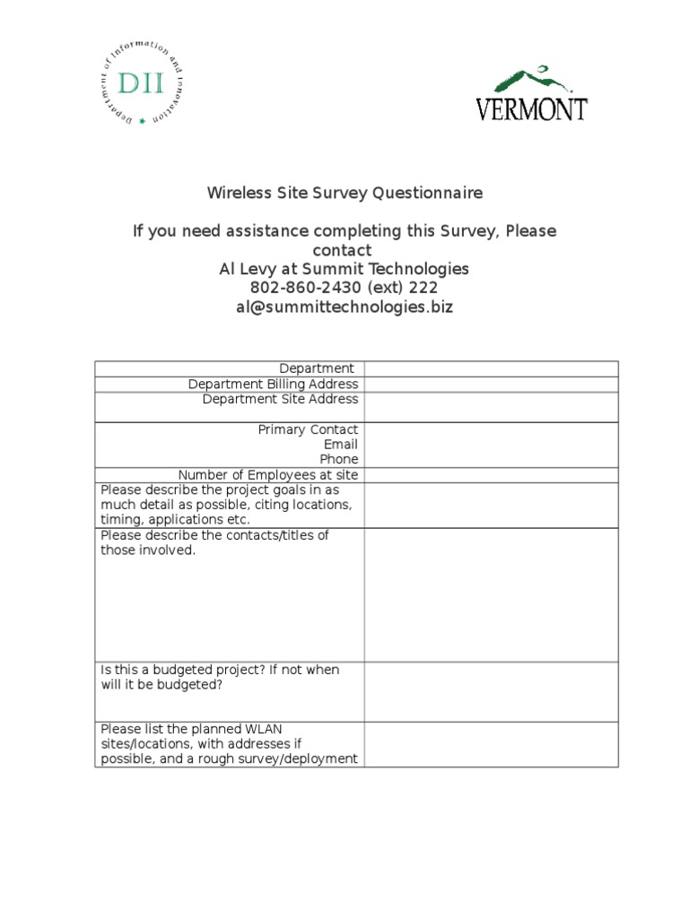 Wireless Site Survey | PDF | Telecommunications | Computer Networking