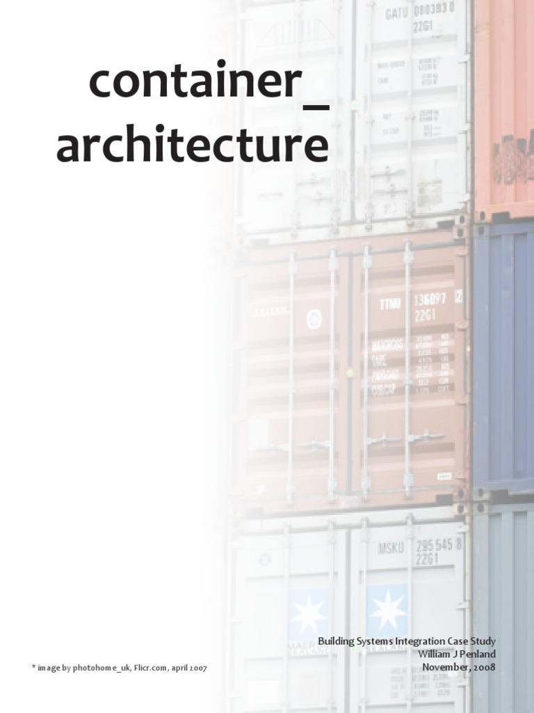 Container Architecture | PDF | Framing (Construction) | Building ...