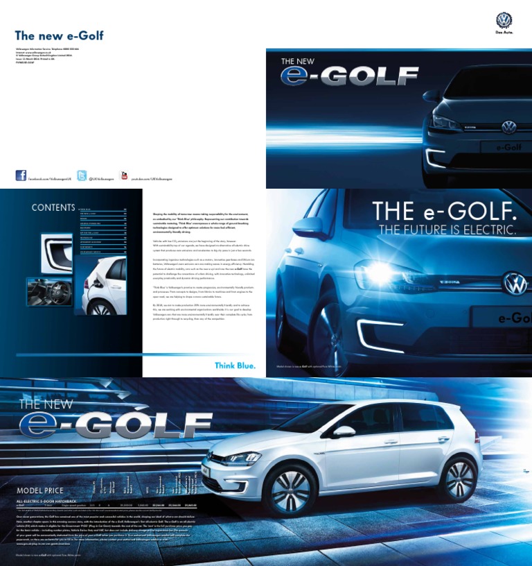e-Golf Vii Brochure | Automobiles | Vehicles