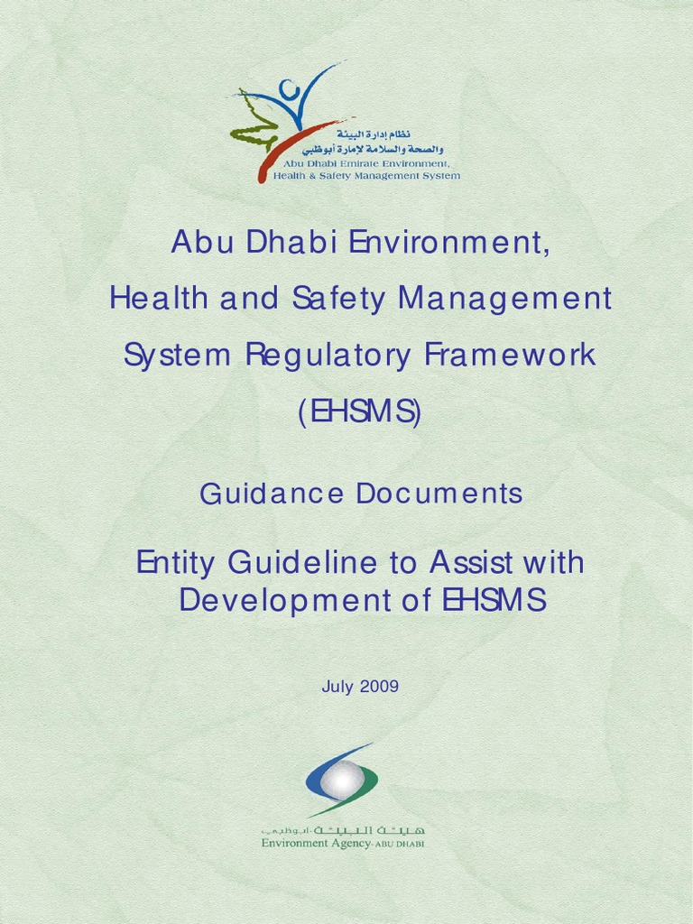 AD EHSMS Guideline - Entity Guideline To Assist With Development of ...
