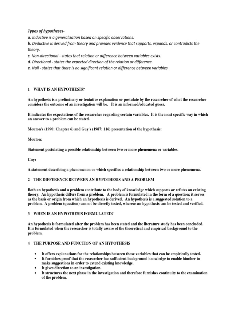 BRM Hypotheses | PDF