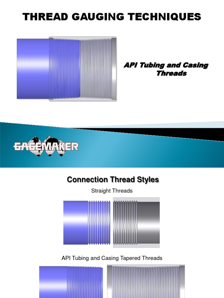 Tubing Casing Thread Training | PDF | Pipe (Fluid Conveyance) | Machines
