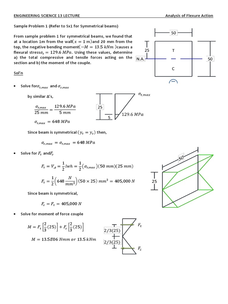CHAPTER 4 (Analysis of Flexure Action) | PDF | Bending | Beam (Structure)