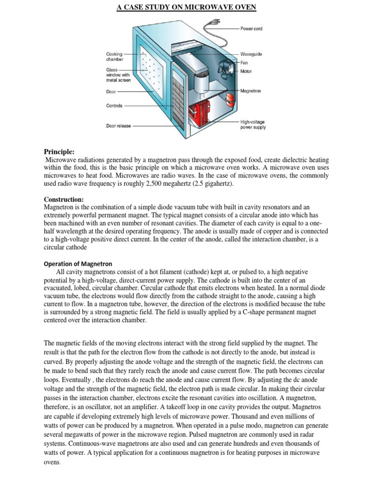 A Case Study On Microwave Oven | PDF | Microwave | Electrical Equipment