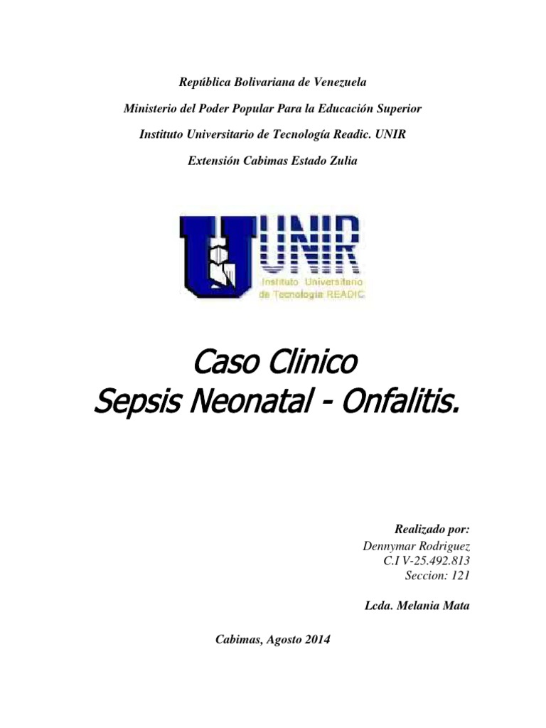 Onfalitis Neonatal y Sepsis: Caso Clínico | PDF | Epidemiología | Salud ...